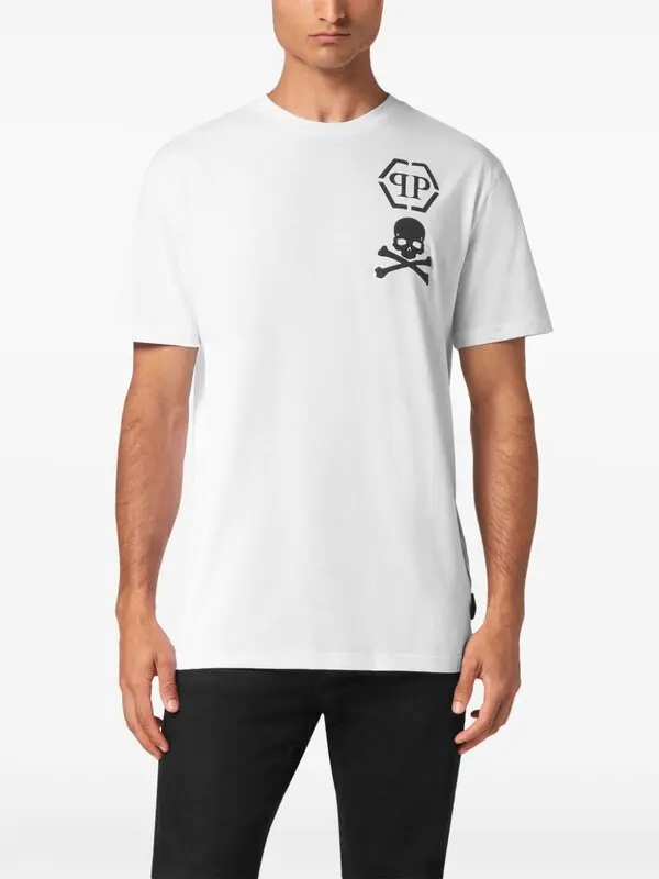 Philipp Plein Ss Skull&bones T-shirt - White