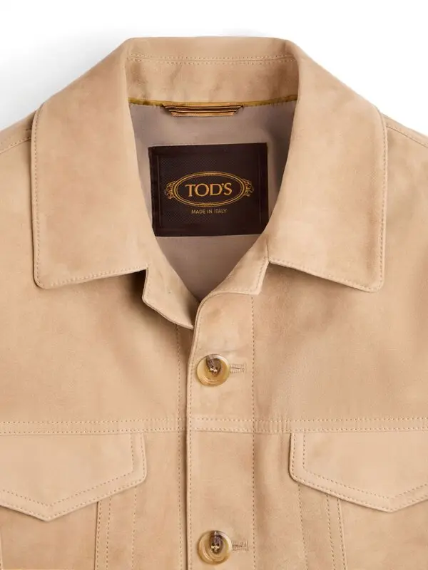 TOD'S Suede Trucker Jacket