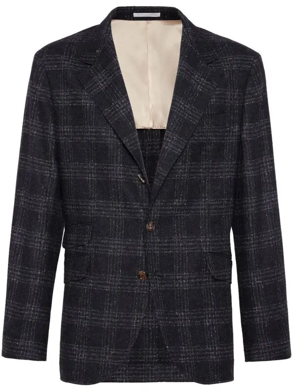 Brunello Cucinelli Check-pattern Jacket