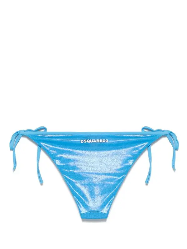 Dsquared2 Logo-lettering Bikini Bottoms - Blue