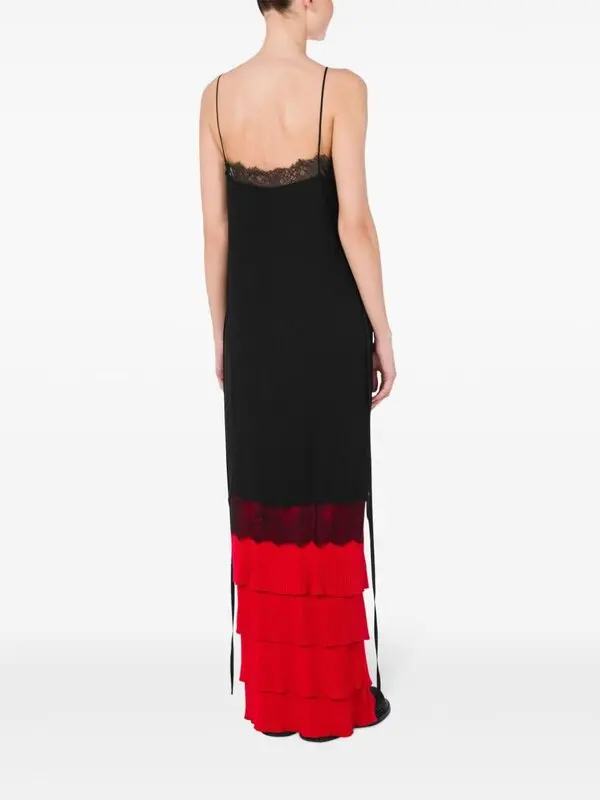 Moschino Lace-Panel Knitted Dress In Black - 31% Off | Editorialist