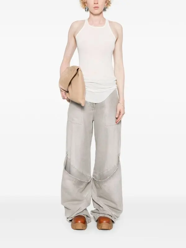 Rick Owens Ribbed Tank Top - White