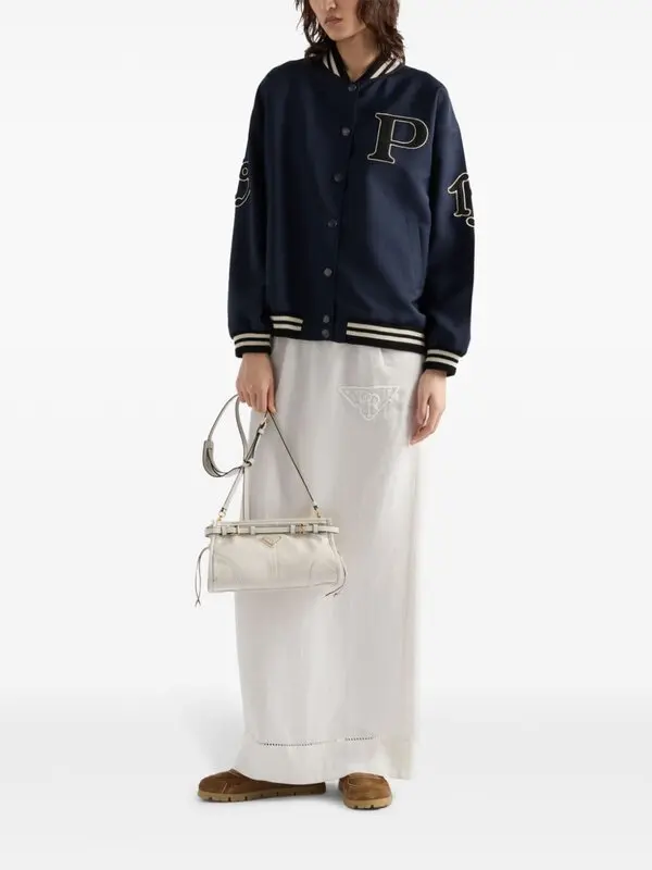 Prada Small Bonnie Shoulder Bag - White