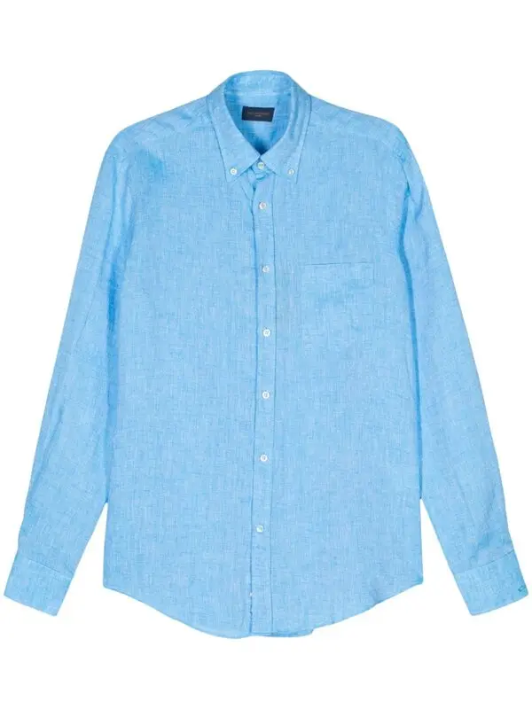 Paul & Shark Linen Shirt - Blue