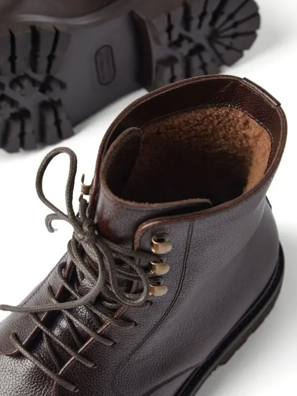Brunello Cucinelli Leather Ankle Boots - Brown