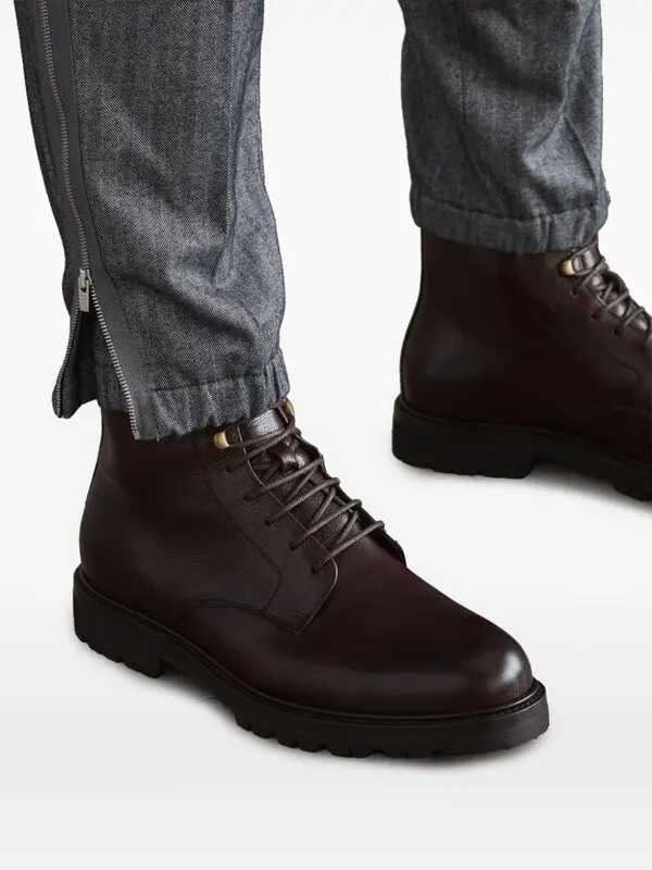 Brunello Cucinelli Leather Ankle Boots - Brown