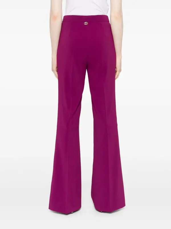 TWINSET Oval T-chain Flared Trousers