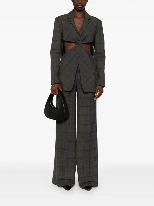 Coperni Wide-leg Tailored Trousers - Grey