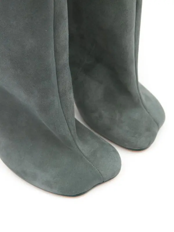 MAISON MARGIELA Anatomic Suede Boots - Green