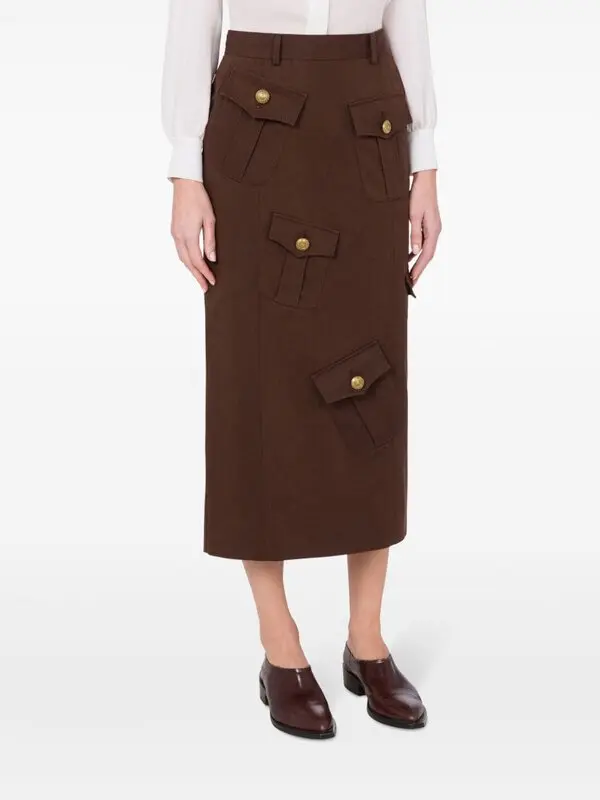 Moschino Cotton-wool Blend Skirt