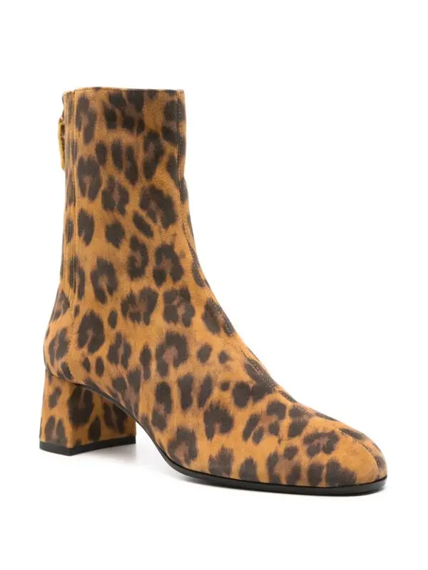 AQUAZZURA 50mm Animal-print Boots - Brown