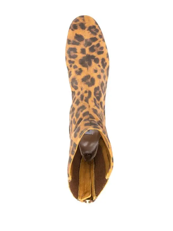 AQUAZZURA 50mm Animal-print Boots - Brown