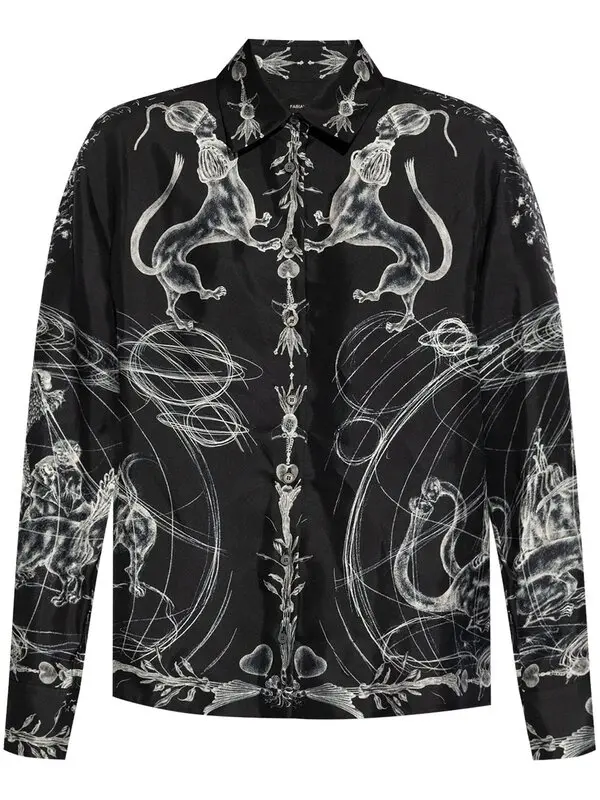 Fabiana Filippi Graphic-print Silk Shirt