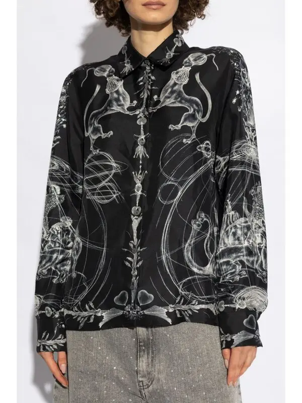 Fabiana Filippi Graphic-print Silk Shirt
