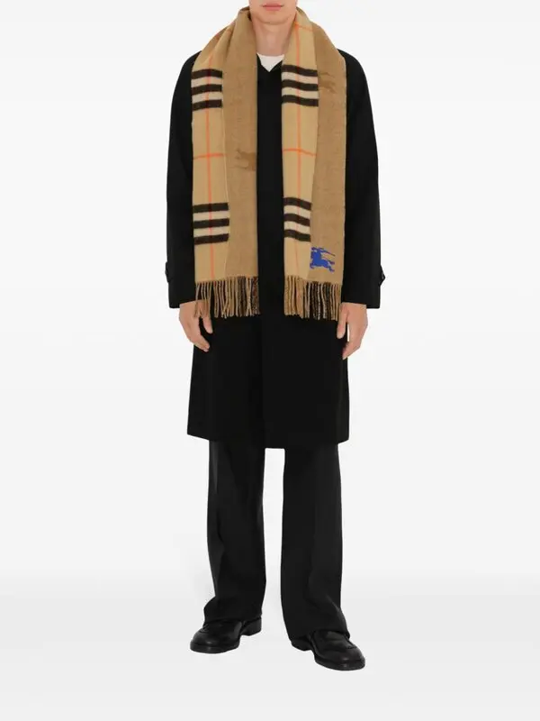 Burberry Reversible Check Cashmere Scarf - Neutrals