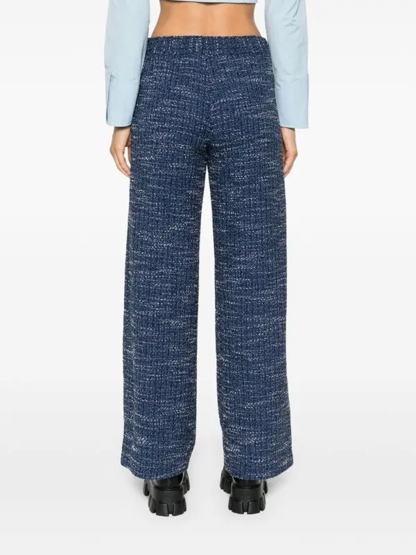 Maje Wide-leg Tweed Trousers