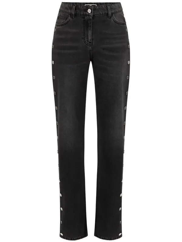 Elisabetta Franchi Button-embellished Jeans