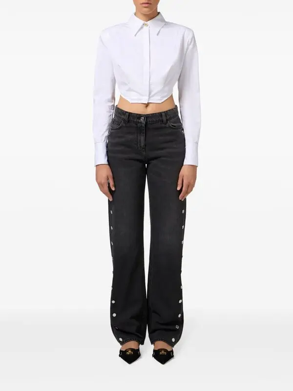 Elisabetta Franchi Button-embellished Jeans
