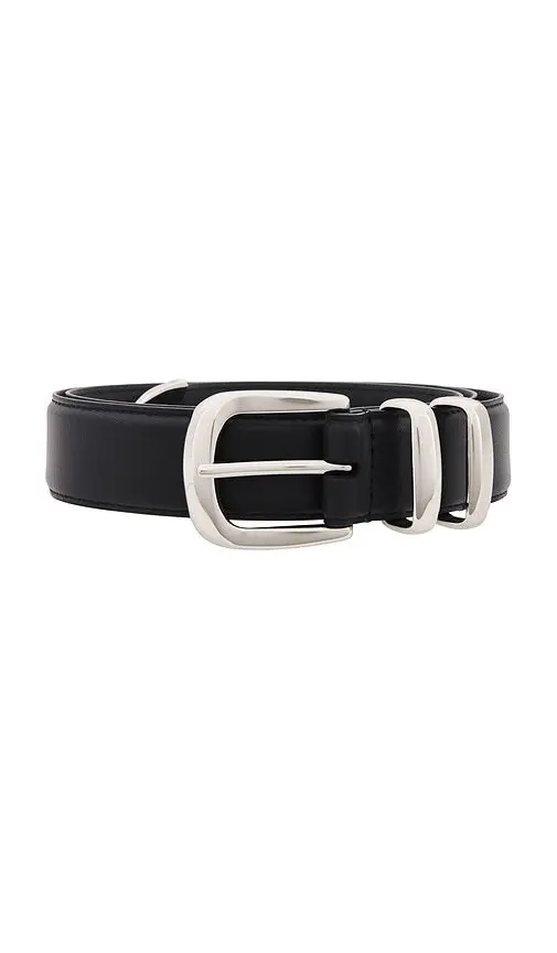 FAVORITE DAUGHTER The Jordan Belt - Black & Nickel