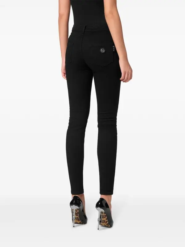 Philipp Plein Logo-appliqué Skinny Jeans