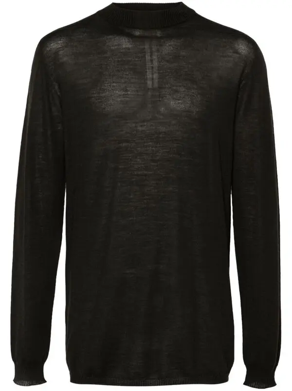 Rick Owens Level Lupetto Fine-knit Jumper - Green