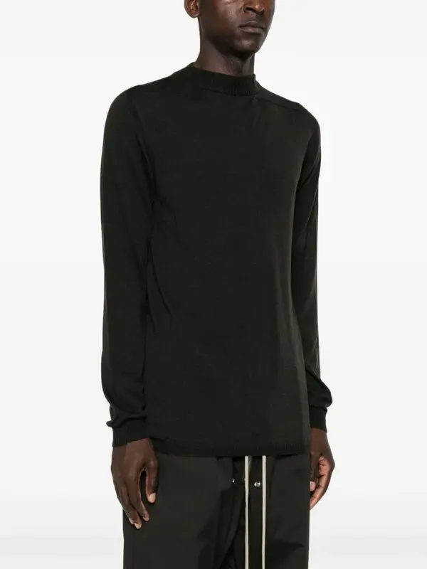 Rick Owens Level Lupetto Fine-knit Jumper - Green