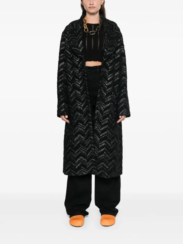 Missoni Chevron Bouclé Maxi Coat