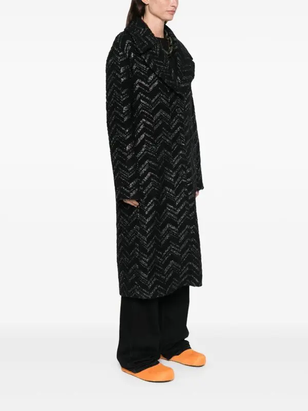 Missoni Chevron Bouclé Maxi Coat