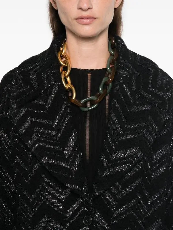 Missoni Chevron Bouclé Maxi Coat
