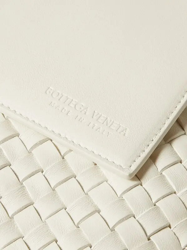 Bottega Veneta Cabat Intrecciato Leather Tote - White