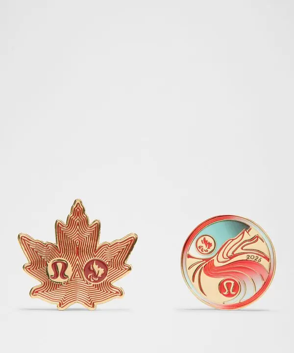 Lululemon Team Canada Collectible Pins 2-pack - Multicolour