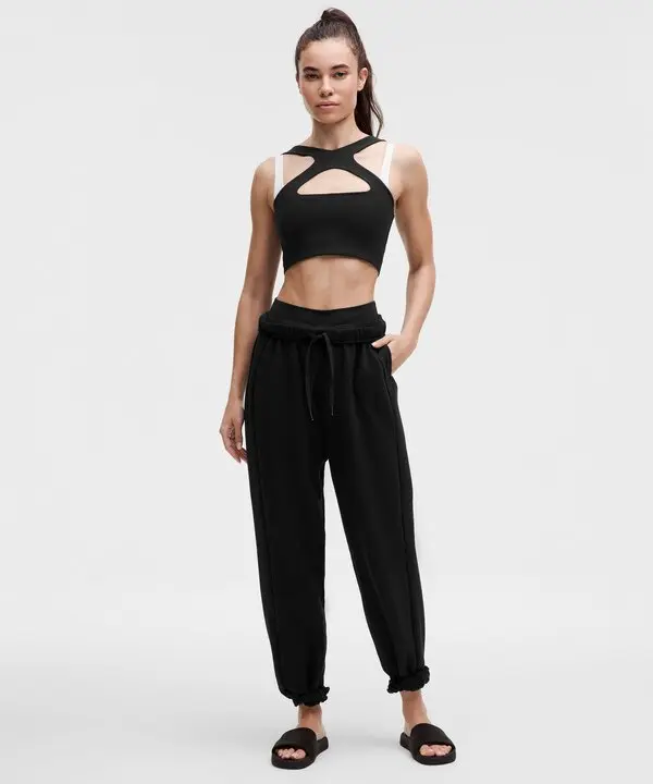 Lululemon Bend This Scoop And Cross Bra - Black