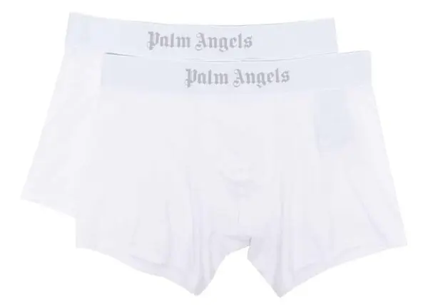 Palm Angels Logowaistband Boxers - White
