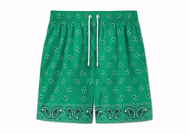Palm Angels Paisley Swim Shorts - Green