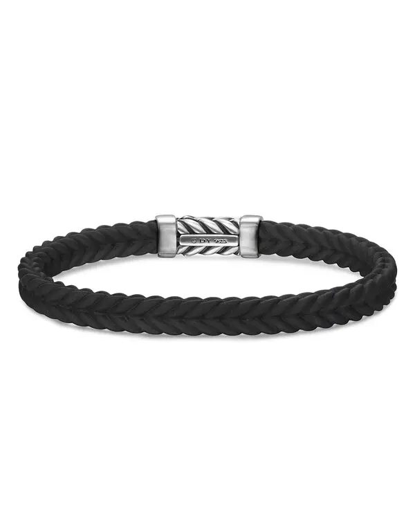 David Yurman Chevron Diamond Bracelet - Black/silver