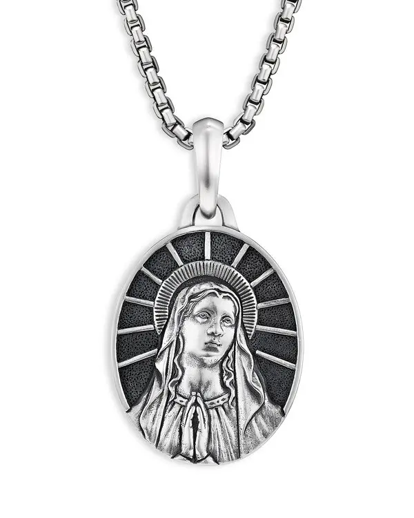 David Yurman Sterling Amulets Mary Oval Medallion