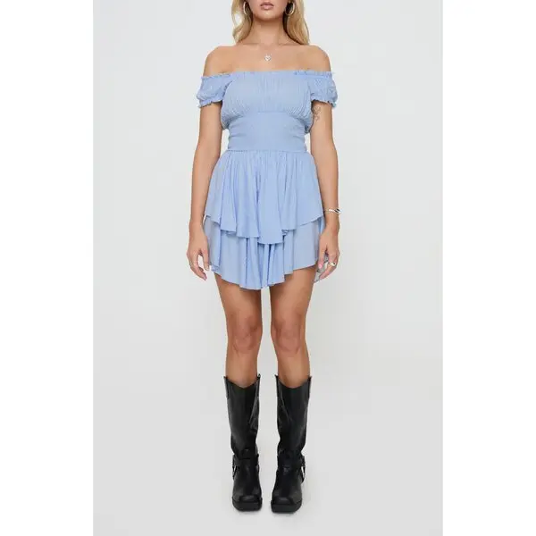 Princess Polly The Love Galore Romper - Blue