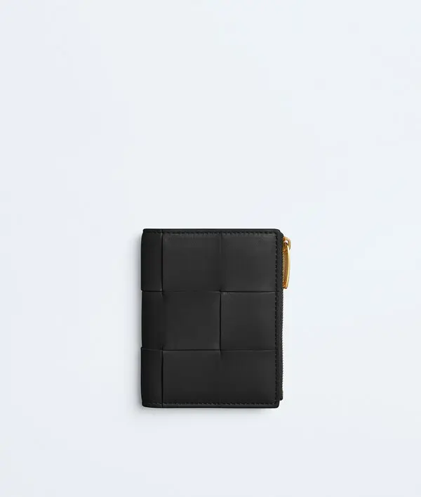 Bottega Veneta Cassette Small Bi-fold Wallet - Black