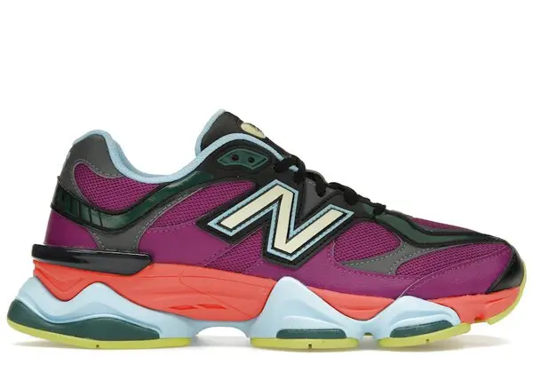 NEW BALANCE 9060 Neon Nights Sneakers - Purple/red/blue