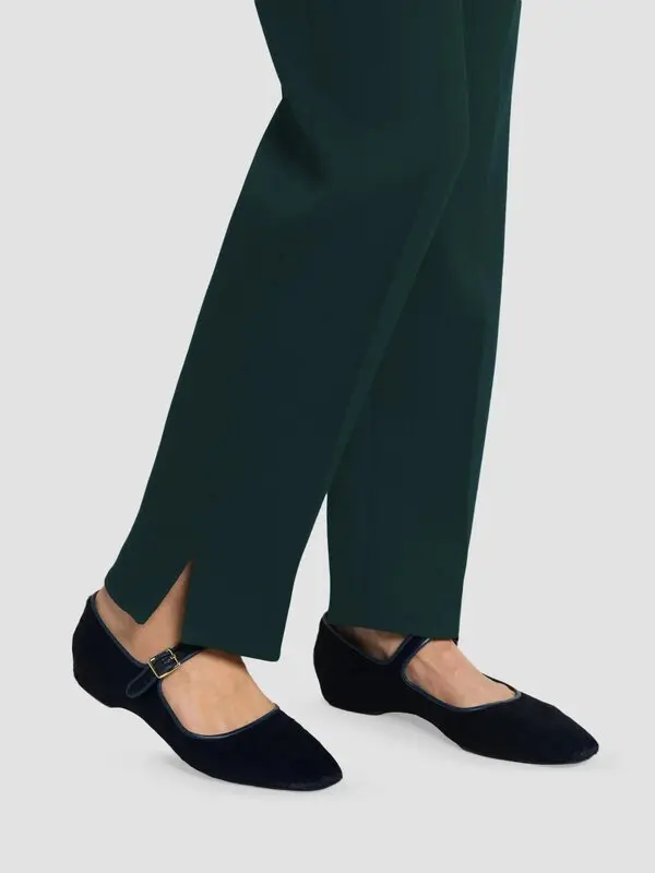 Giorgio Armani Stretch Wool Straight Pants