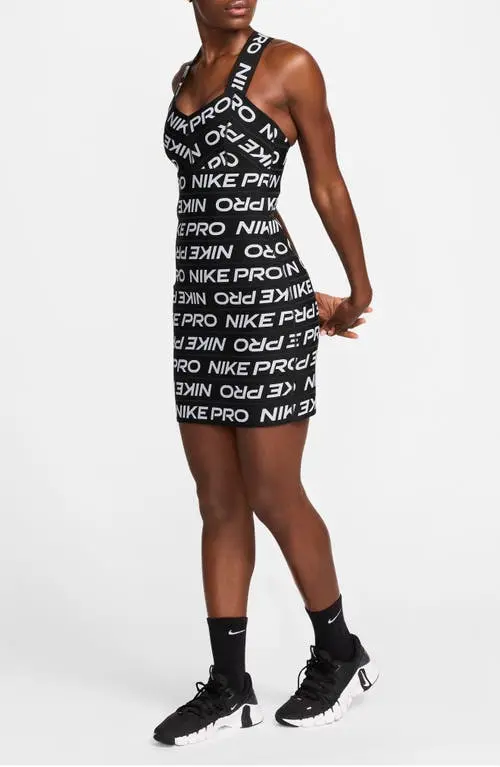 Nike Pro Bandage Dress In Black/White - 41% Off | Editorialist
