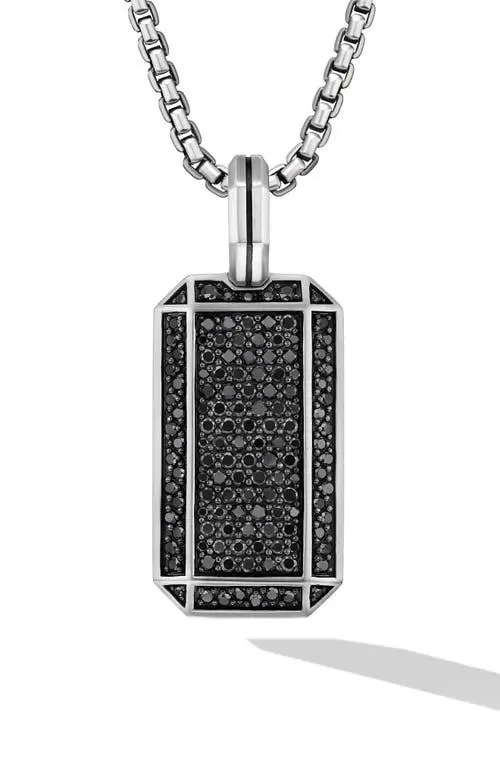 David Yurman Deco Tag Pendant - Sterling Silver