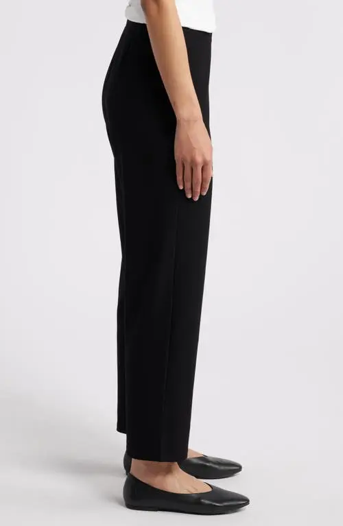 Eileen Fisher Ankle Length Stretch Pants - Black