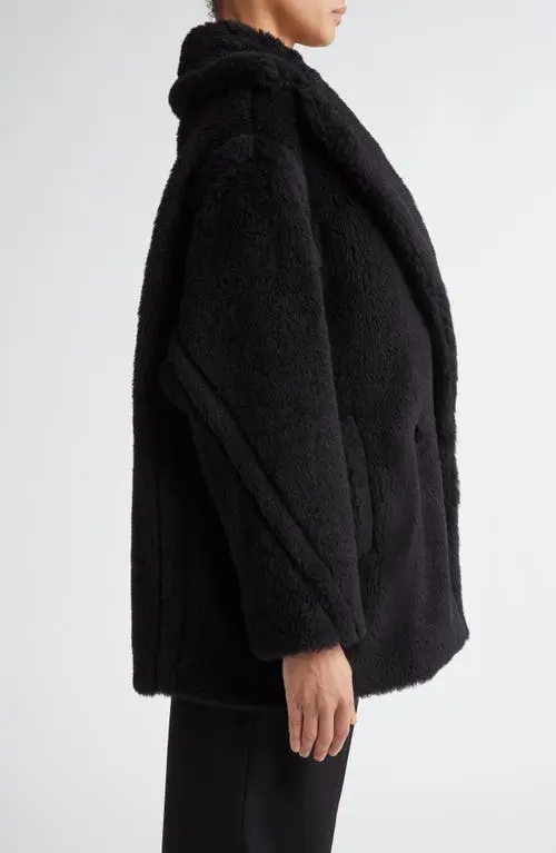 Max Mara Olga Short Virgin Wool & Cashmere Coat - Black