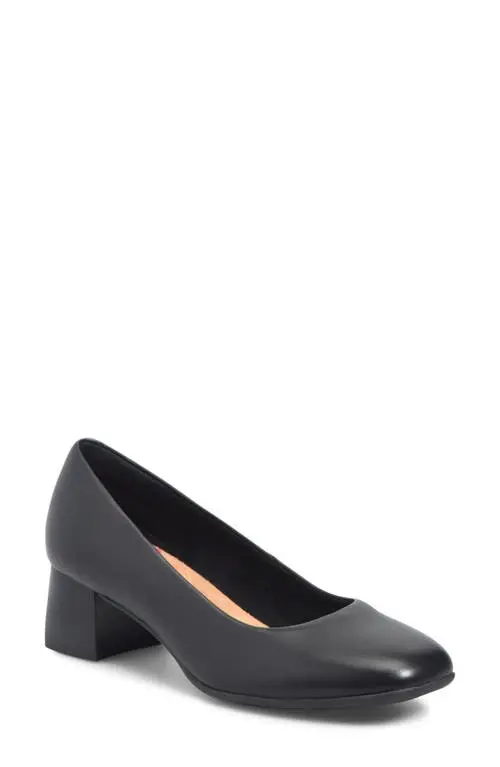COMFORTIVA Peach Leather Pumps - Black