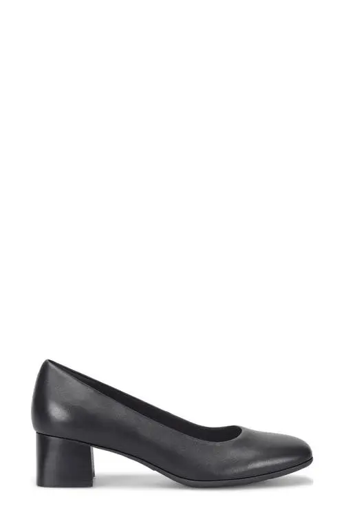 COMFORTIVA Peach Leather Pumps - Black