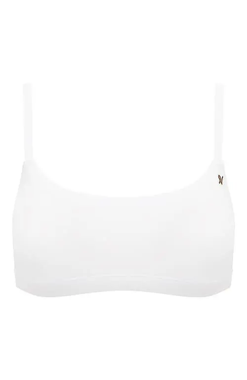 NUDEA The Stretch Scoop Neck Bralette - White
