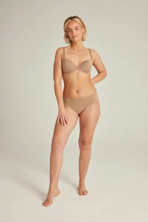 NUDEA The Stretch Mid Rise Bikini Brief - Bare03