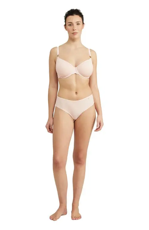 NUDEA The Stretch Mid Rise Bikini Brief - Blush Pink