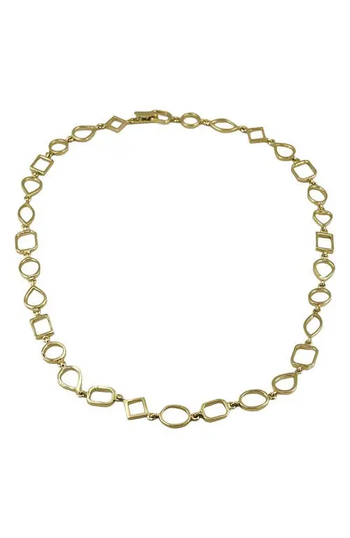 LESLIE PAIGE Mixed Chain Necklace - 14k Yellow Gold
